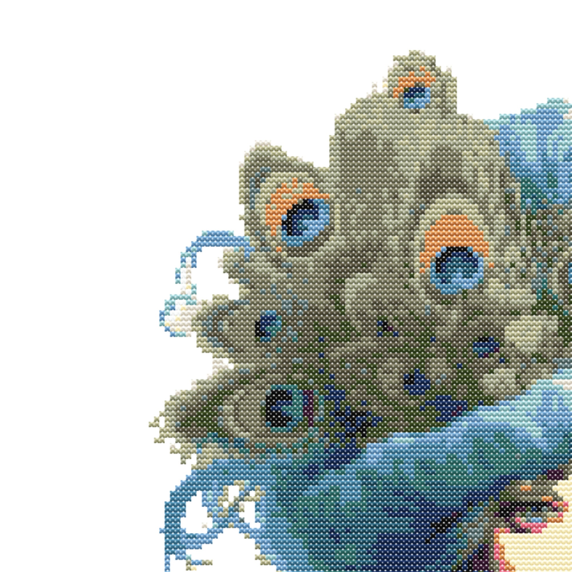 VICTORIAN PEACOCK LADY Cross Stitch Pattern Chart Plus a Pattern Keeper ...