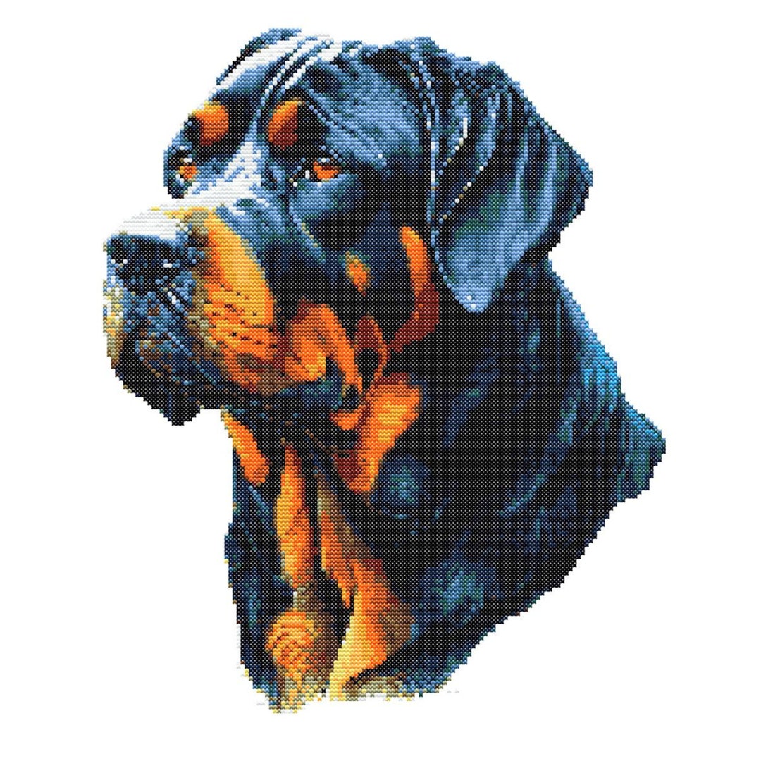 ROTTWEILER Cross Stitch Pattern Chart Plus a Pattern Keeper Compatible ...