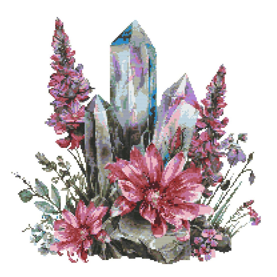 MYSTIC CRYSTALS Cross Stitch Pattern Cross Stitch Chart Instant Print ...