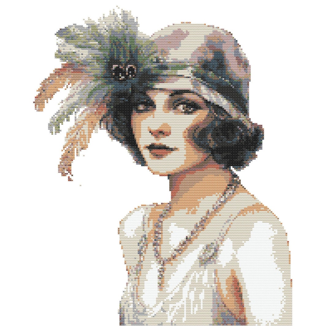 ROARING 20s Cross Stitch Pattern Chart Plus a Pattern Keeper Compatible ...