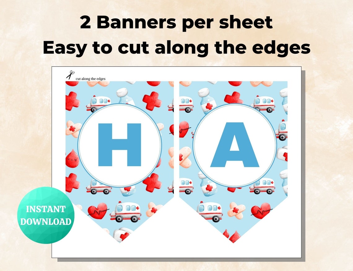 Happy CNA Week Blue Banner | Nursing Assistant Week | PRINTABLE Sign ...