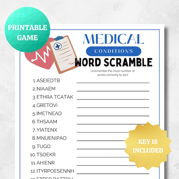 Word Scramble - Etsy