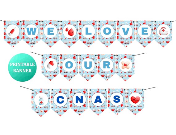 We Love Our Cnas Blue Banner Happy CNA Appreciation Week - Etsy