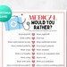 Medical Would You Rather PRINTABLE Medical Game Doctor - Etsy