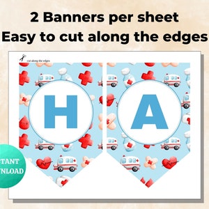 Happy ER Nurses Week Blue Banner | Nurse Appreciation Week | PRINTABLE ...