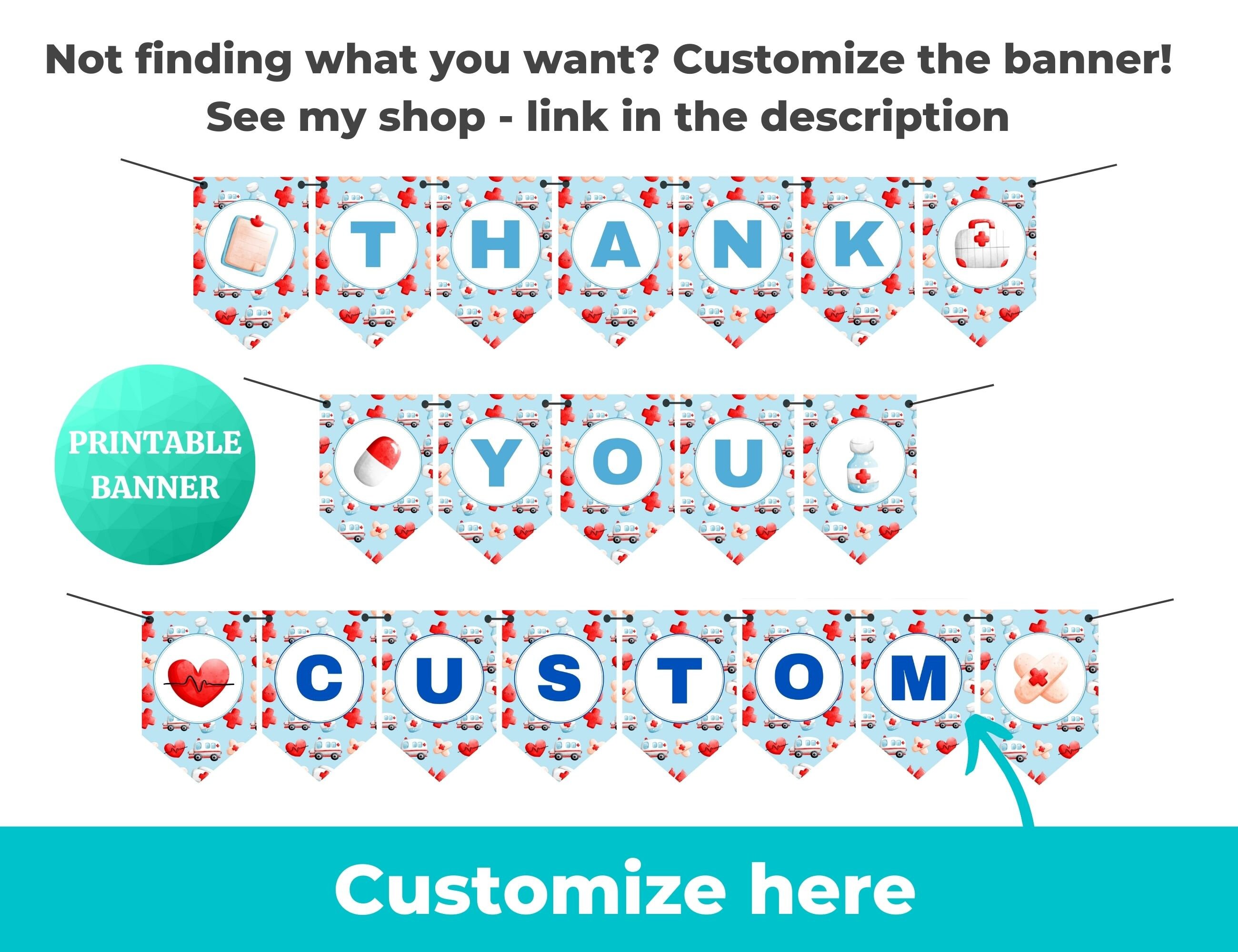 Thank You Nurses Banner | Happy Nurses Week | Nurse Appreciation ...