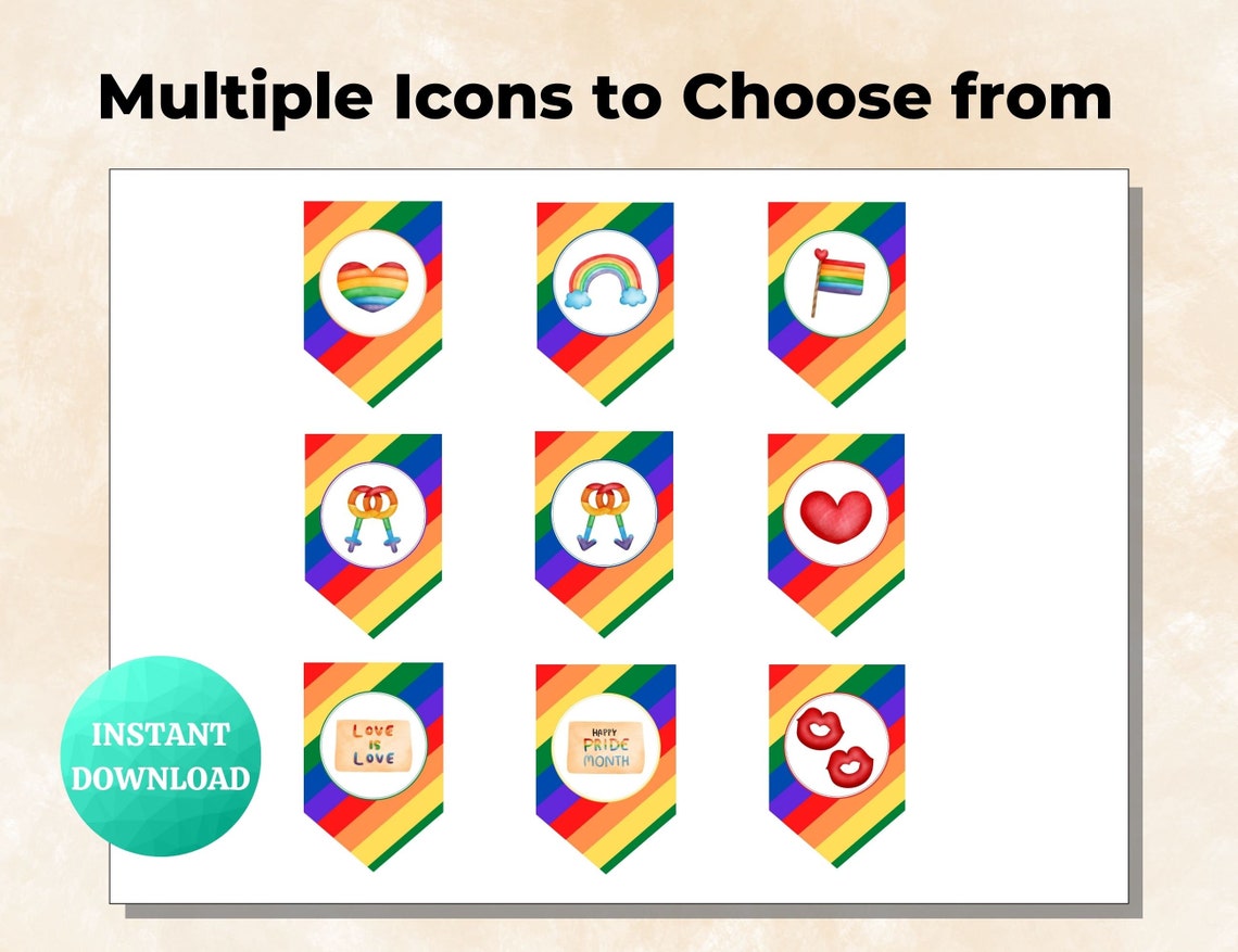 All Are Welcome Pride Banner | Happy Pride Month | LGBTQ Rainbow ...