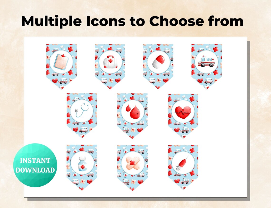 Happy ER Nurses Week Blue Banner Nurse Appreciation Week PRINTABLE Sign ...