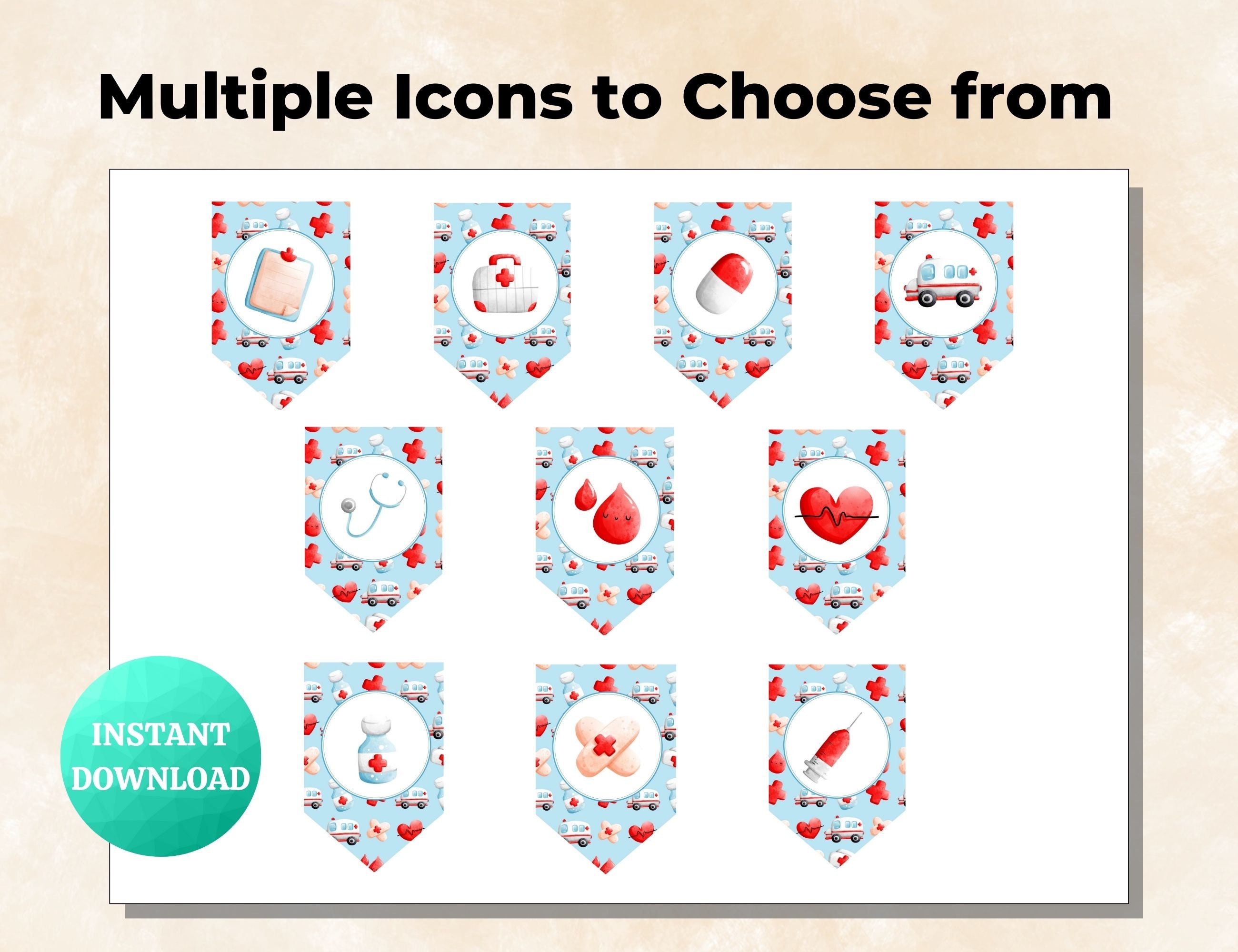 Happy ER Nurses Week Blue Banner | Nurse Appreciation Week | PRINTABLE ...