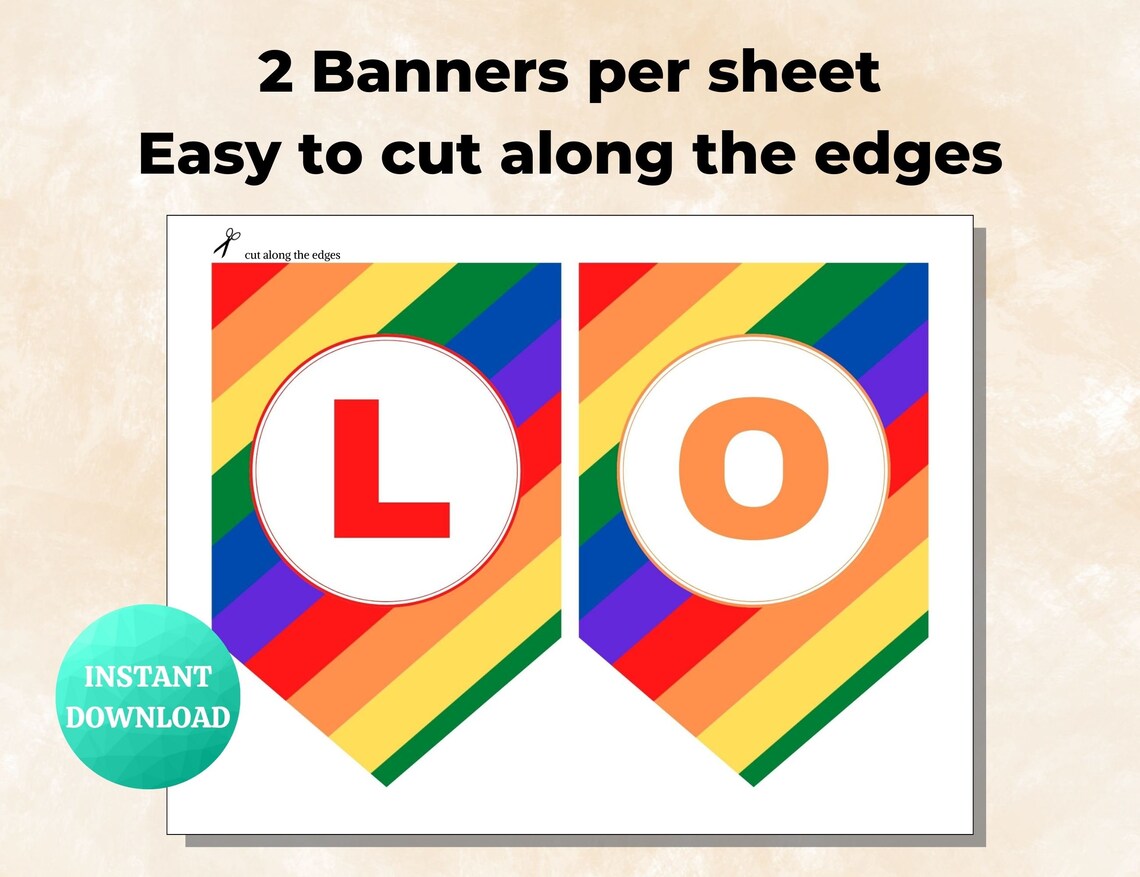 Love is Love Banner Happy Pride Month Celebration LGBTQ Pride Rainbow ...