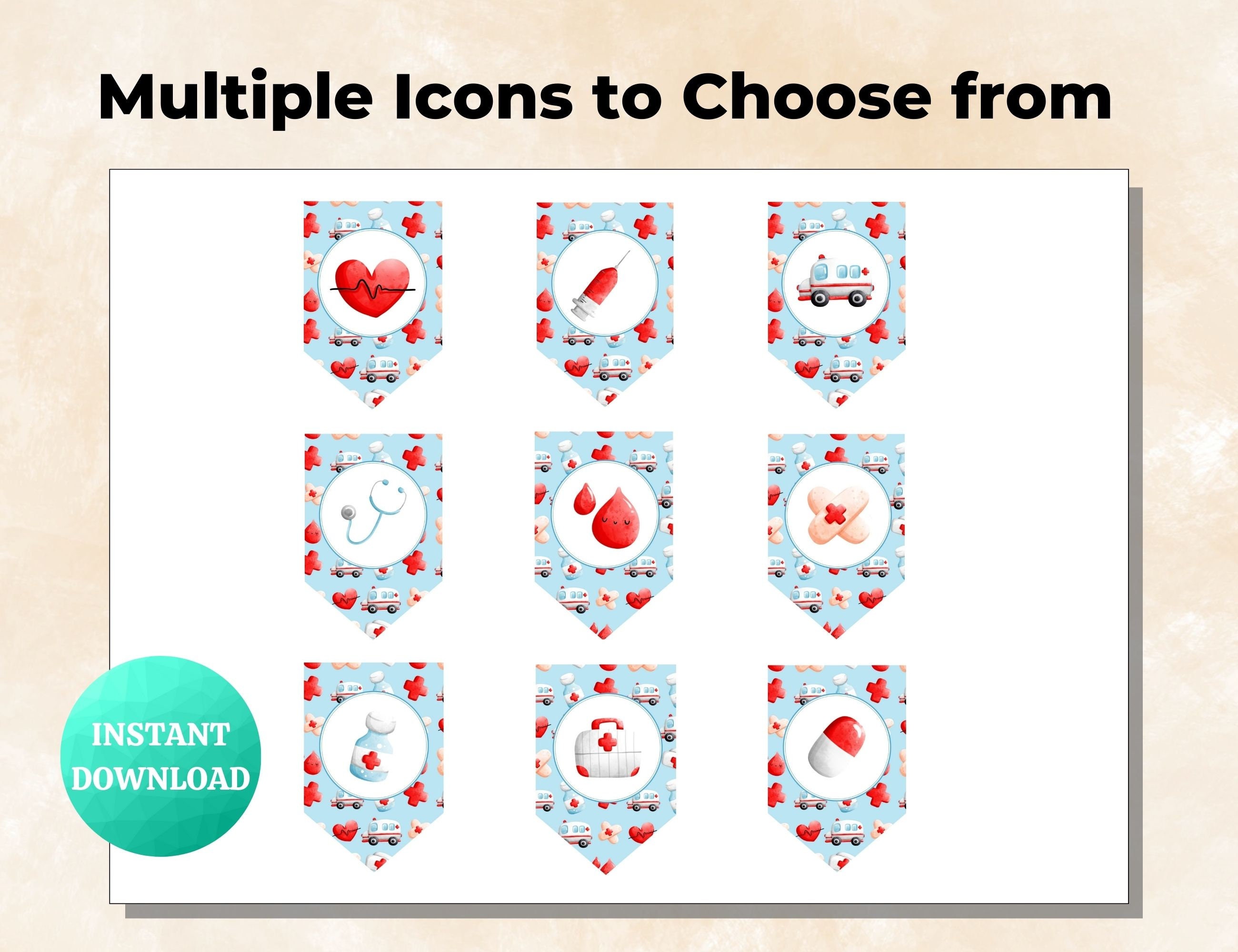 Welcome Back Doctor Nurse Medical Blue Banner | PRINTABLE Sign for ...