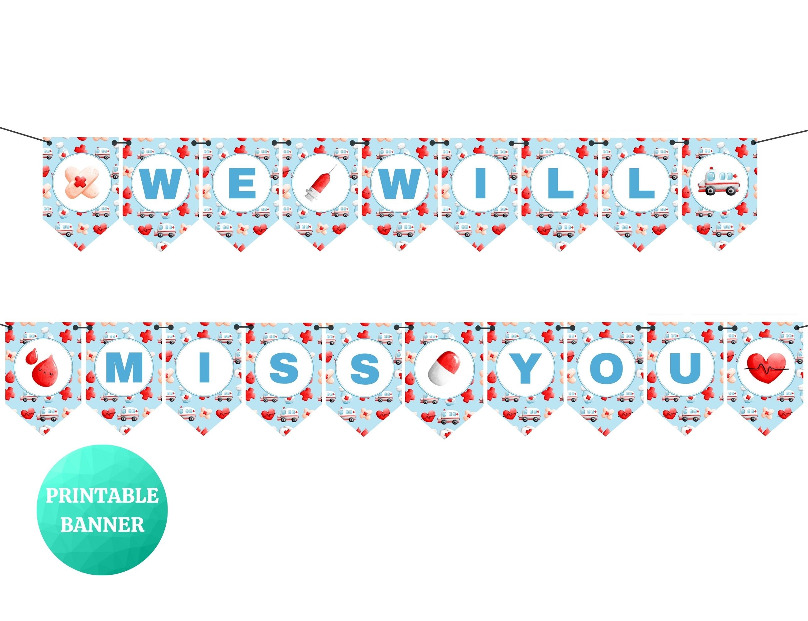 Farewell Banner Printable