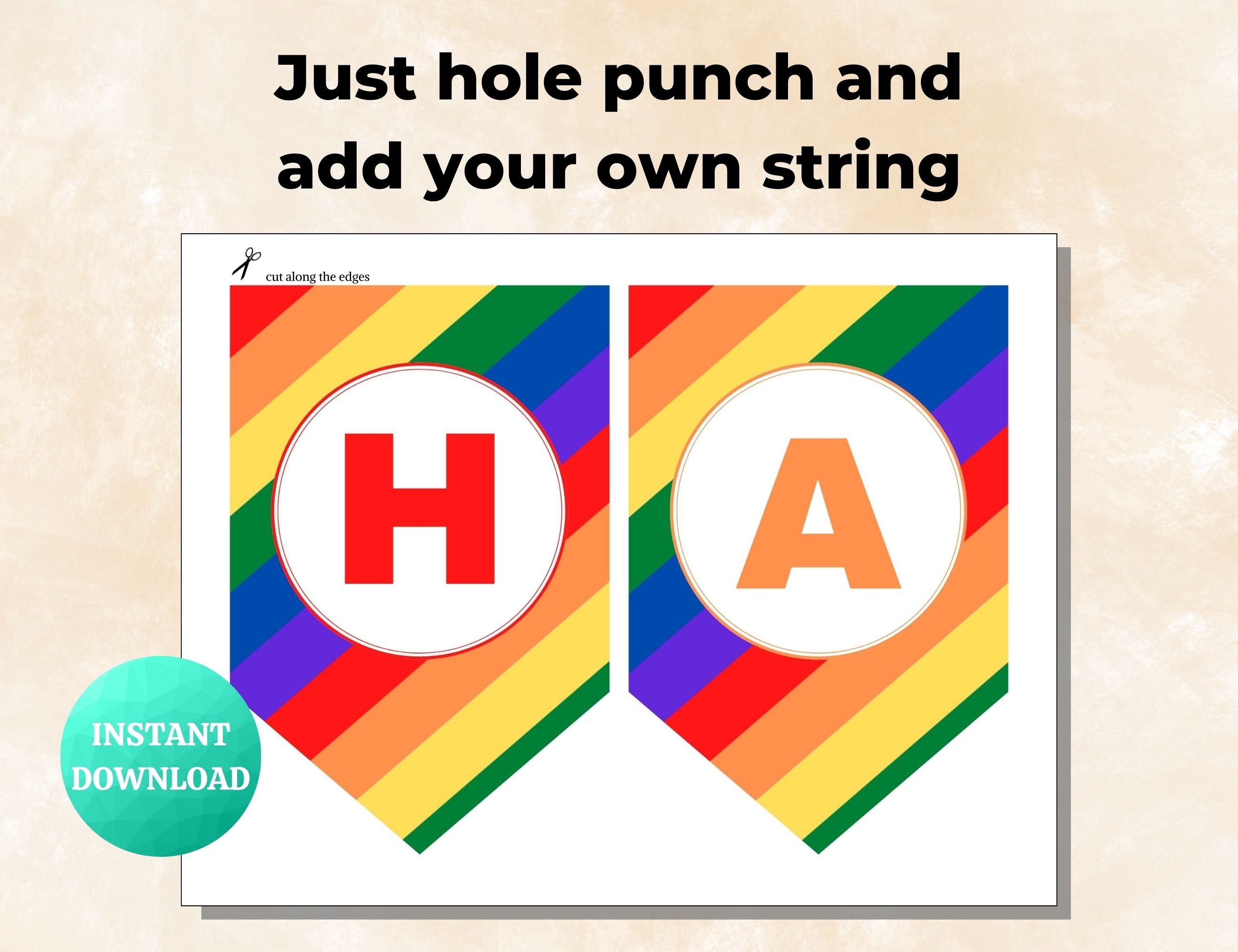 Happy Pride Month Banner | LGBTQ Pride Rainbow PRINTABLE Sign | Love is ...