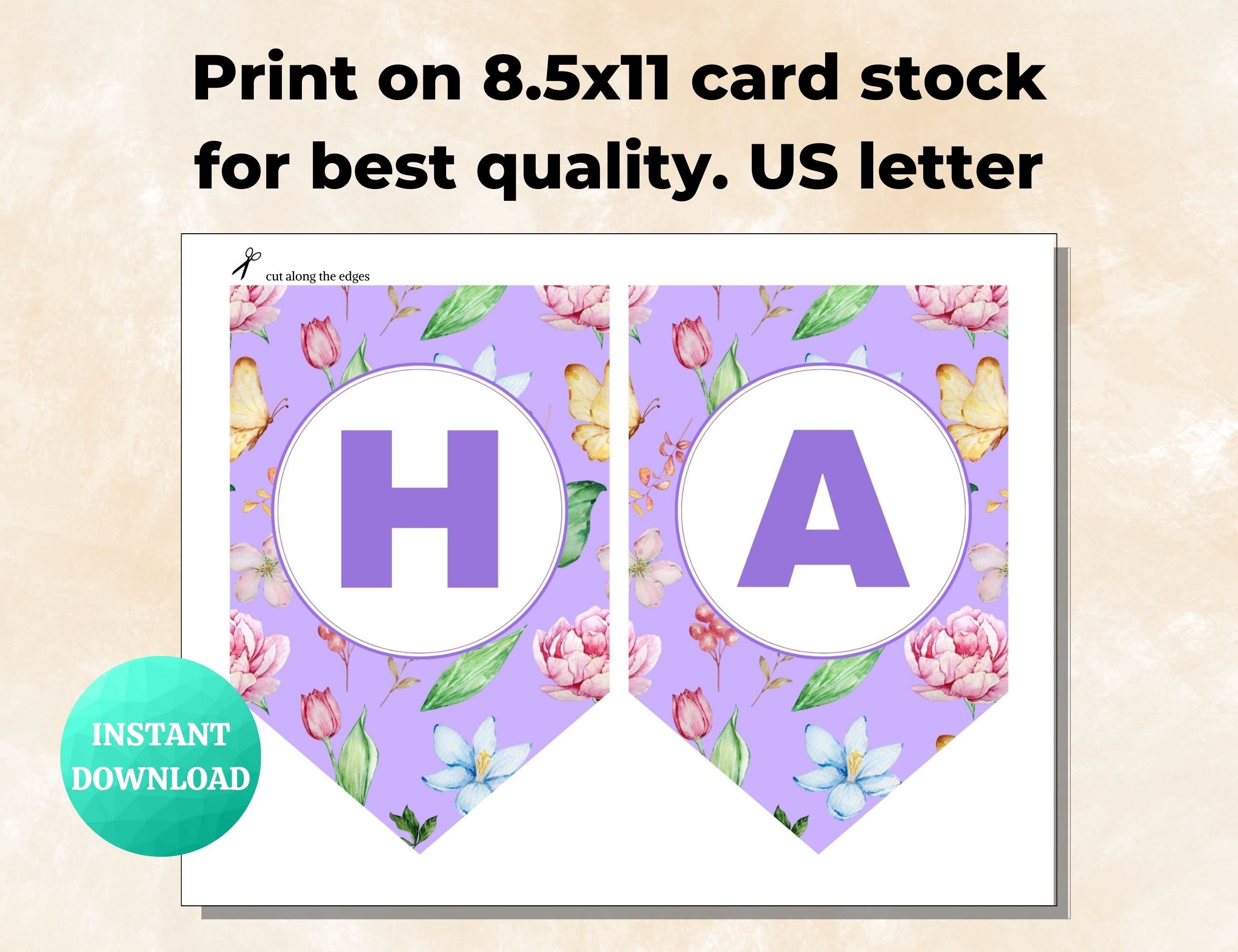 Happy Retirement Purple Lavender Flowers Banner | PRINTABLE Sign for ...