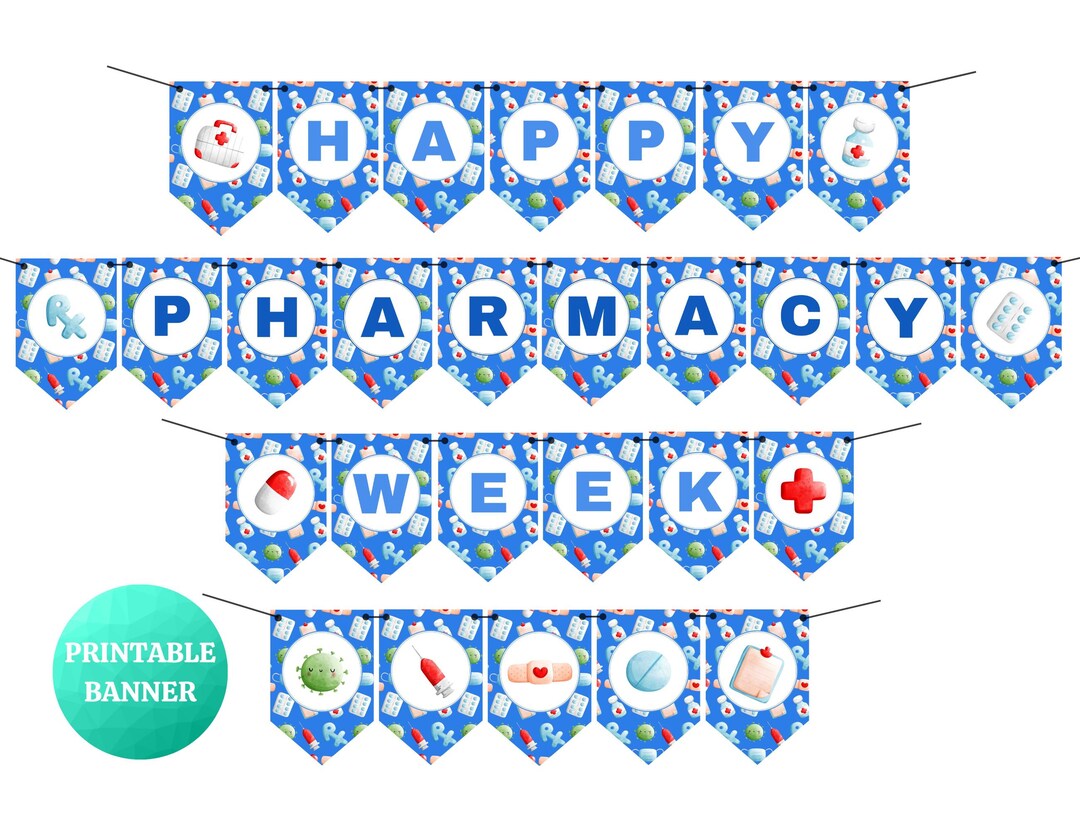 Happy Pharmacy Week Banner | Pharmacy Appreciation Week | PRINTABLE ...