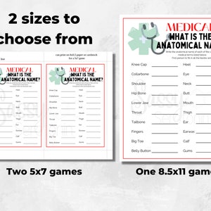 Medical What is the Anatomical Name PRINTABLE Medical - Etsy