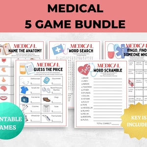 Medical Game Bundle PRINTABLE Medical Games Doctor Nurse - Etsy