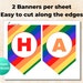 Happy Pride Month Banner | LGBTQ Pride Rainbow PRINTABLE Sign | Love is ...
