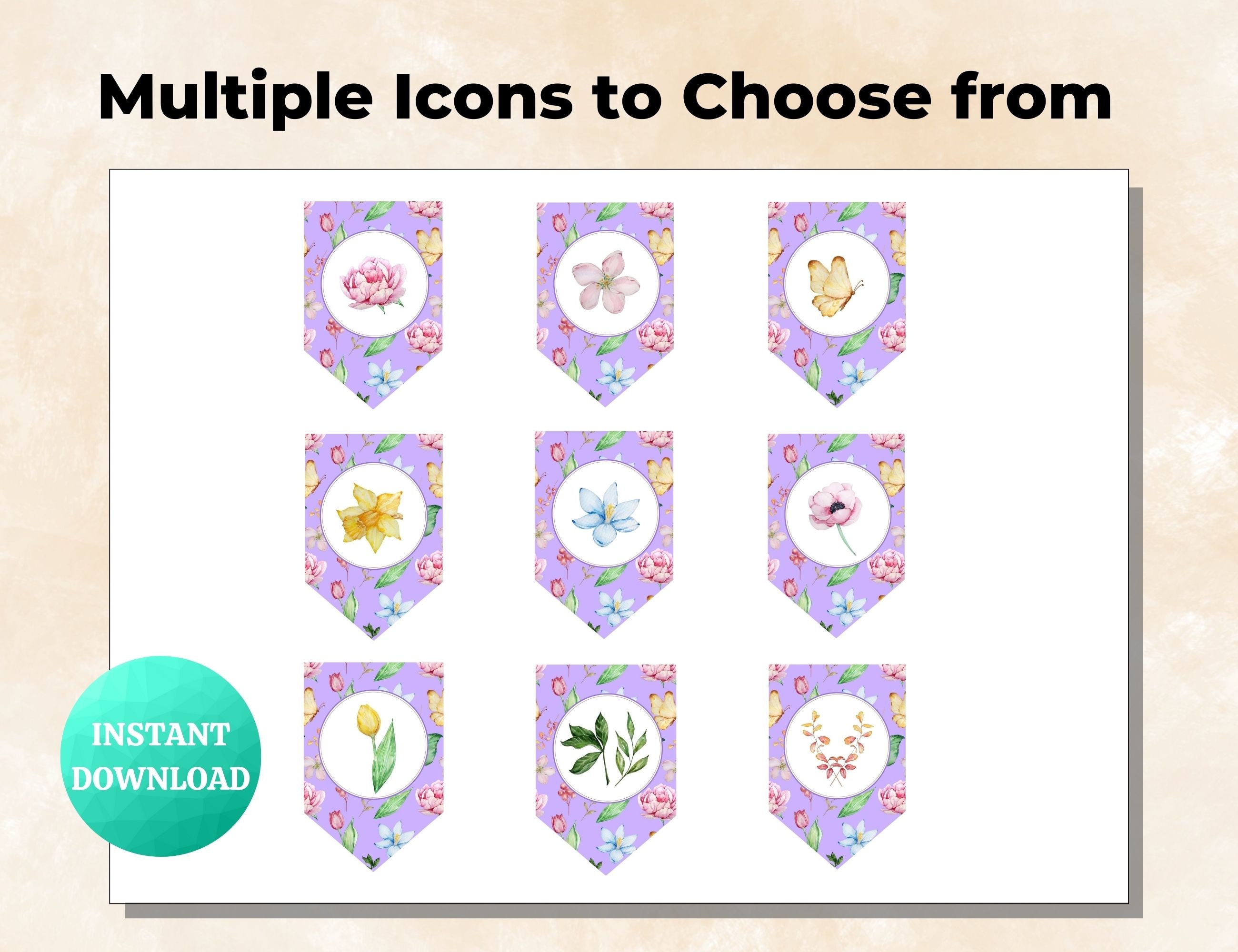 Happy Retirement Purple Lavender Flowers Banner | PRINTABLE Sign for ...