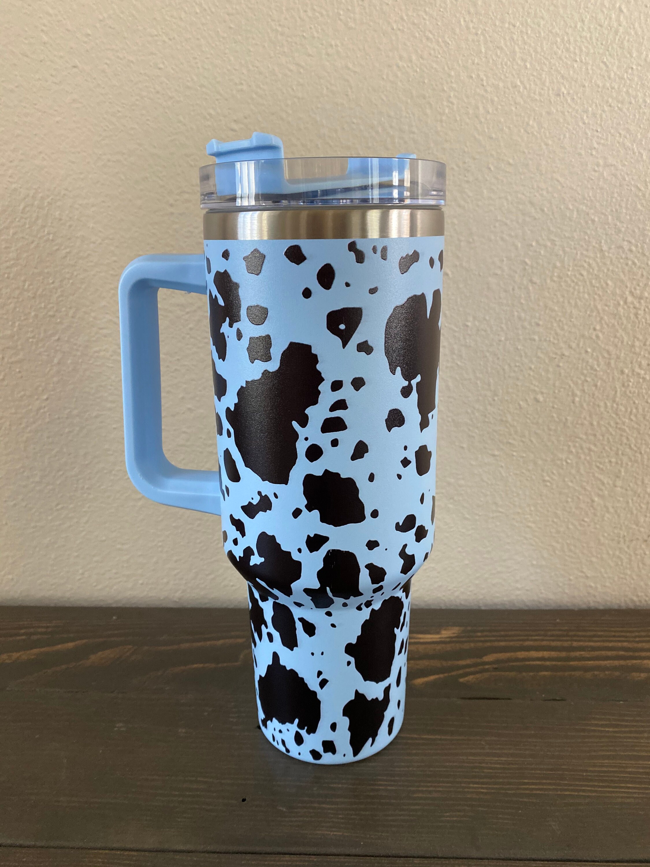 Cow Print 40oz Stainless Steel Tumbler, Cow Print Tumblers, Western ...