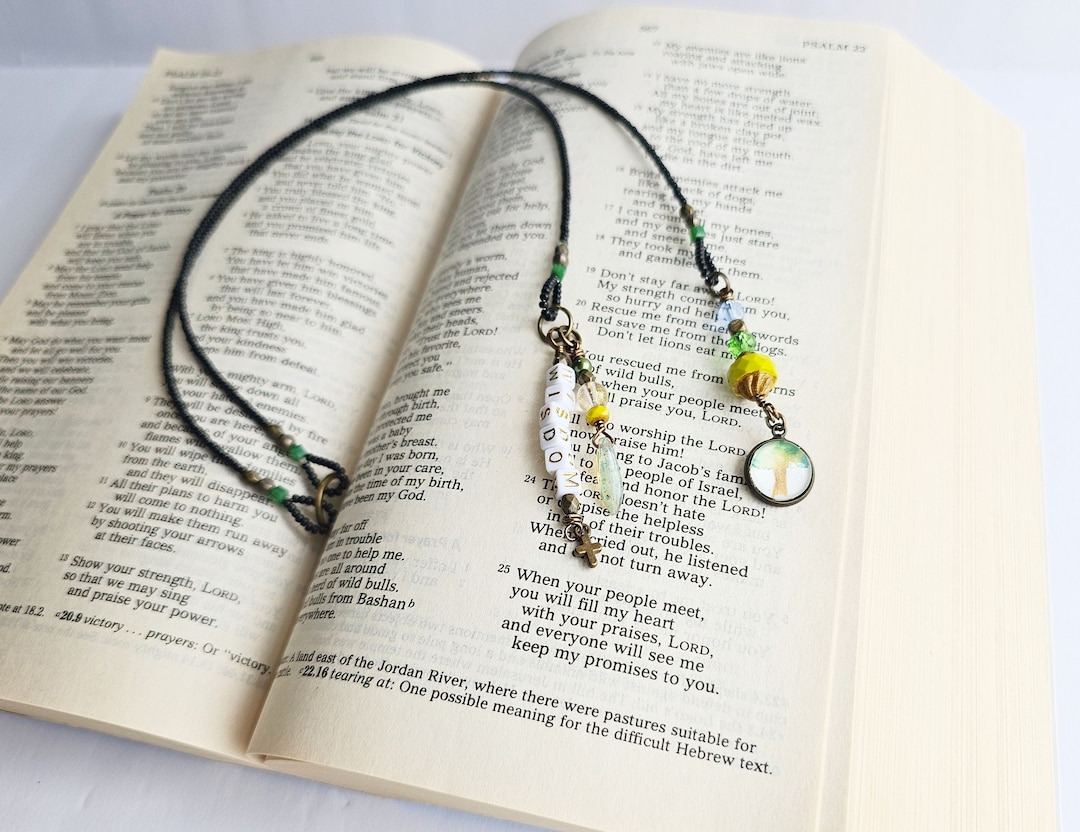 Wisdom Beaded Bookmark, Two-strand Bible Bookmark, Gifts for Women ...