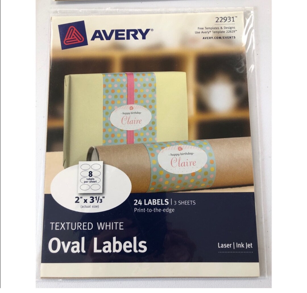 Avery Fancy Printable Labels Arts & Crafts, Christmas Gifts Hobbies Organization - Etsy