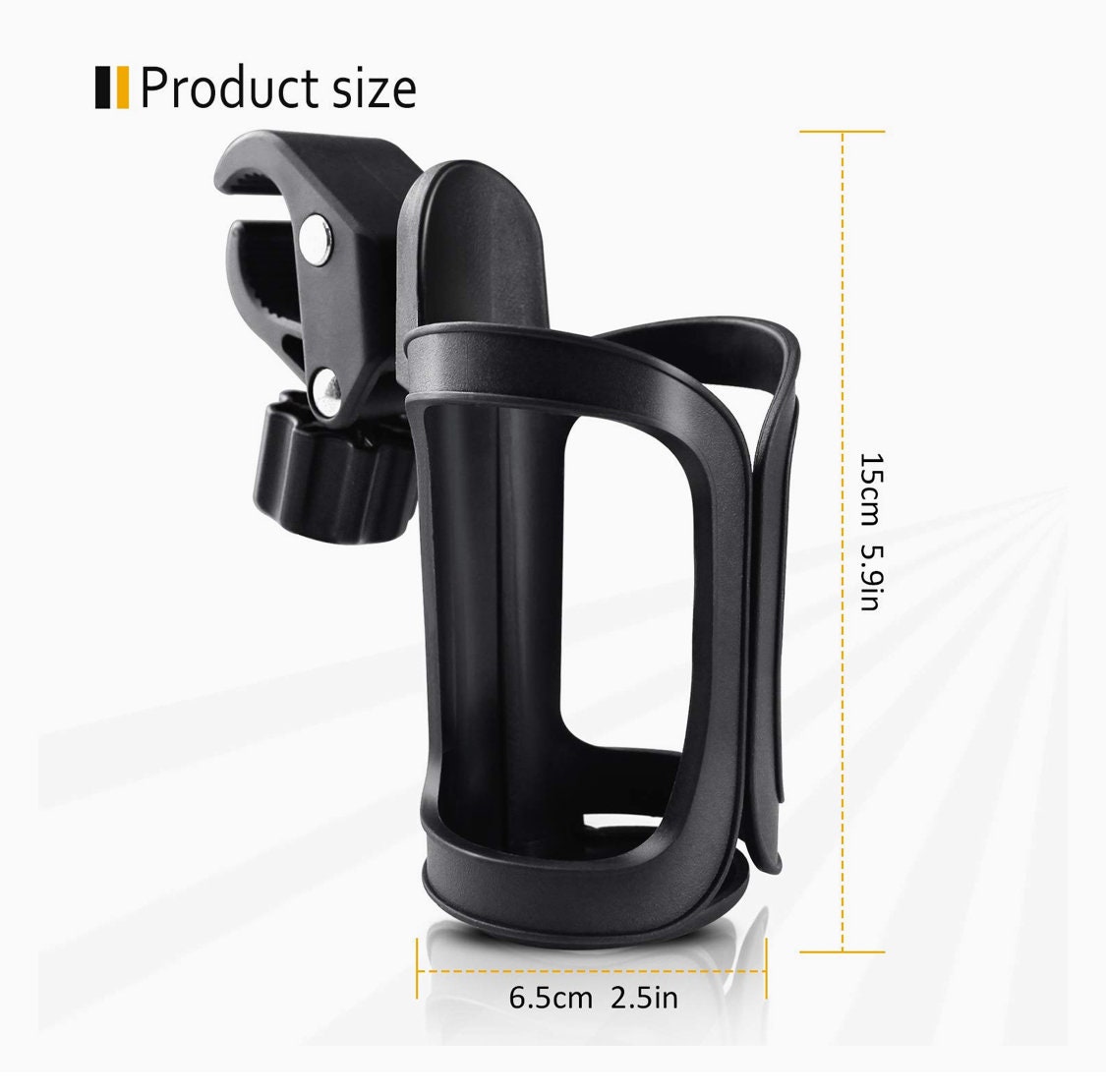 Universal Easy-to-mount Cup Holder for Bikes, Strollers Fits Most Cups ...