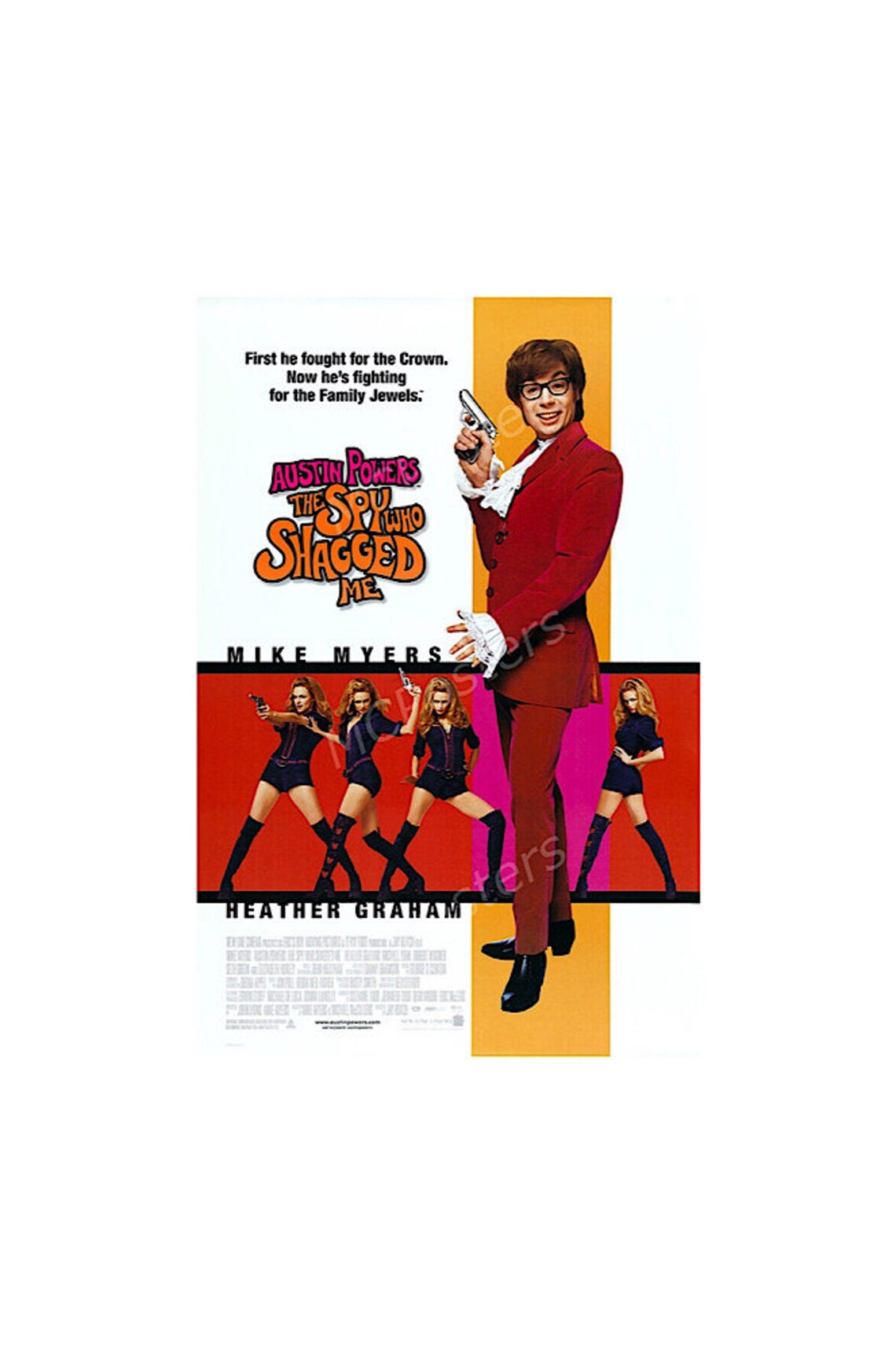 3 Vintage Austin Powers Exclusively Authorized Print Posters for a ...