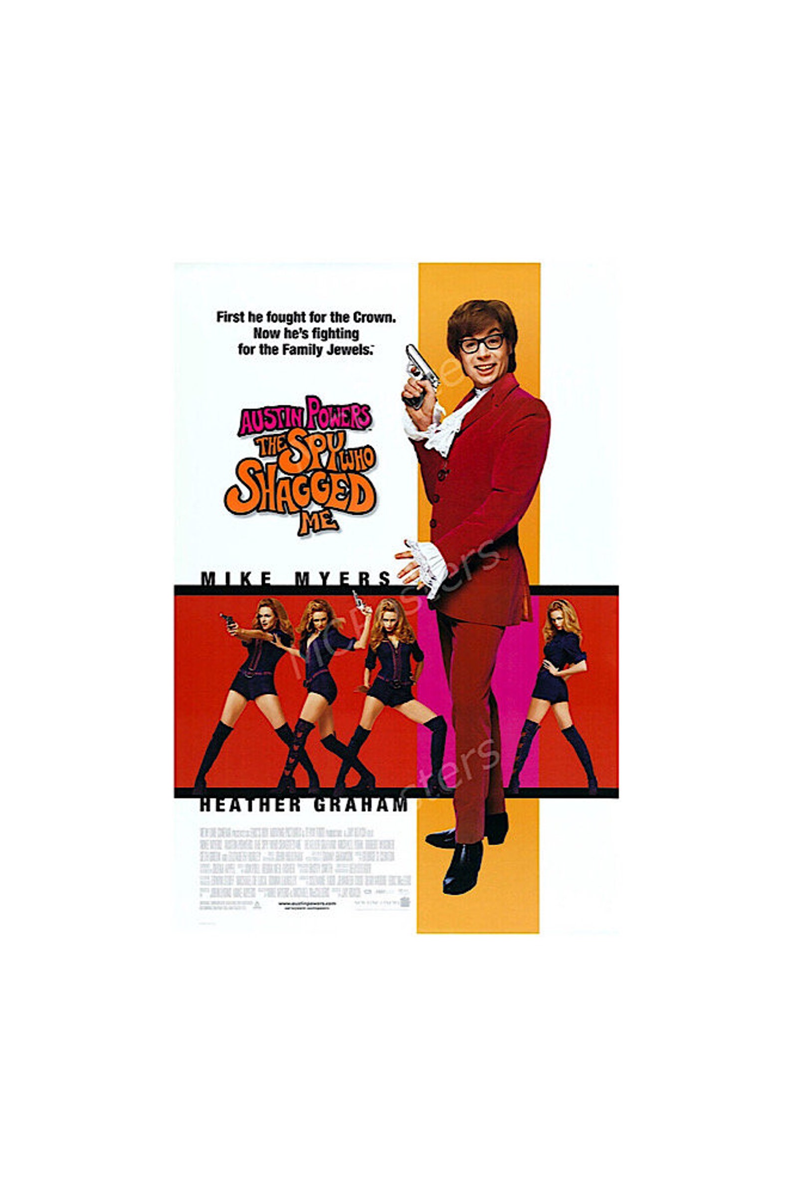 3 Vintage Austin Powers Exclusively Authorized Print Posters for a ...