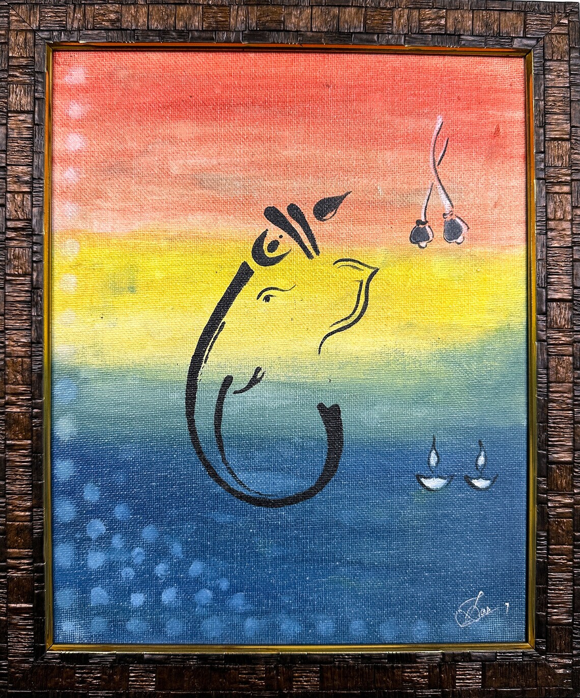 Ganesh Ji Painting Lord Ganesh Painting Original Painting - Etsy