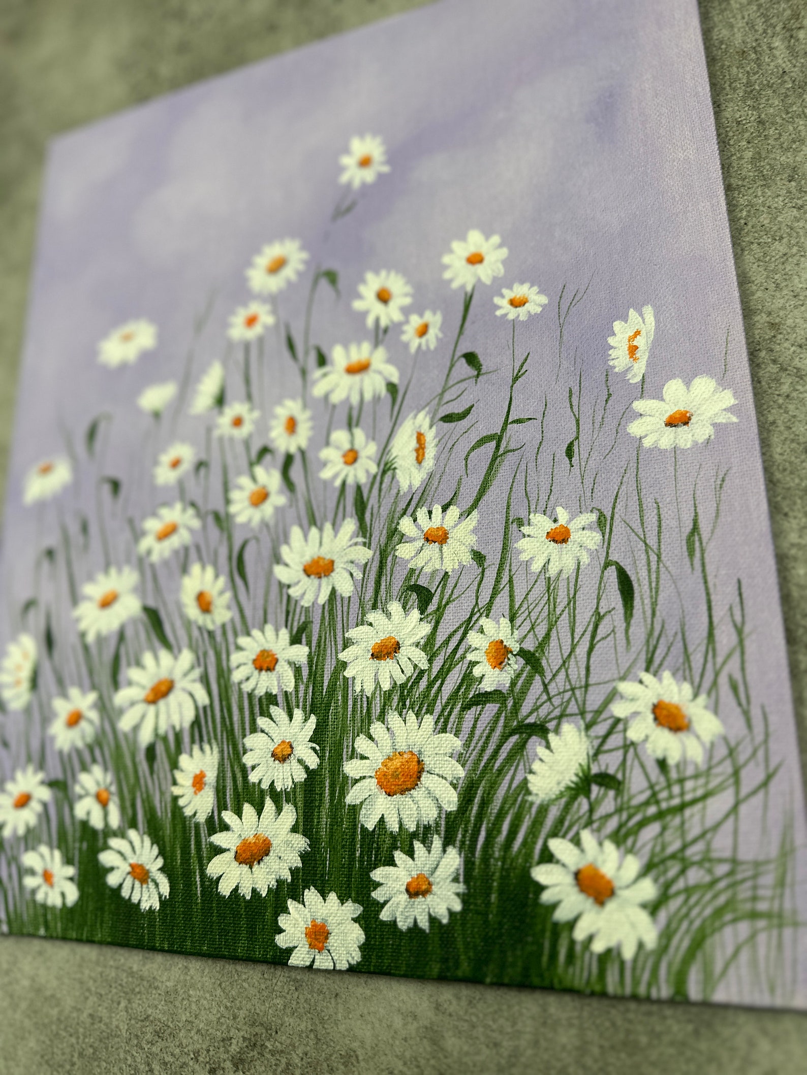 Daisy Painting, Wall Décor, Wall Hangings, Gift Item, Modern Gift ...