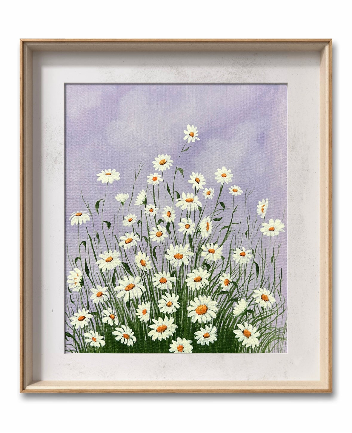 Daisy Painting, Wall Décor, Wall Hangings, Gift Item, Modern Gift ...