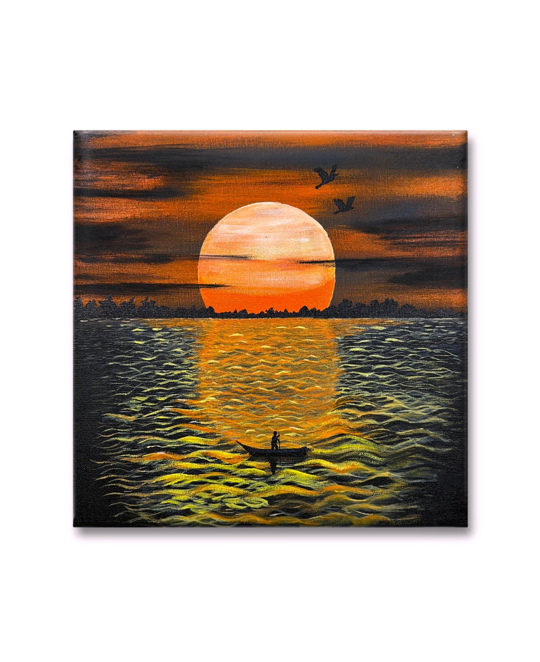 Scenery Painting, Nature Painting, Scenery Acrylic Painting, Acrylic ...