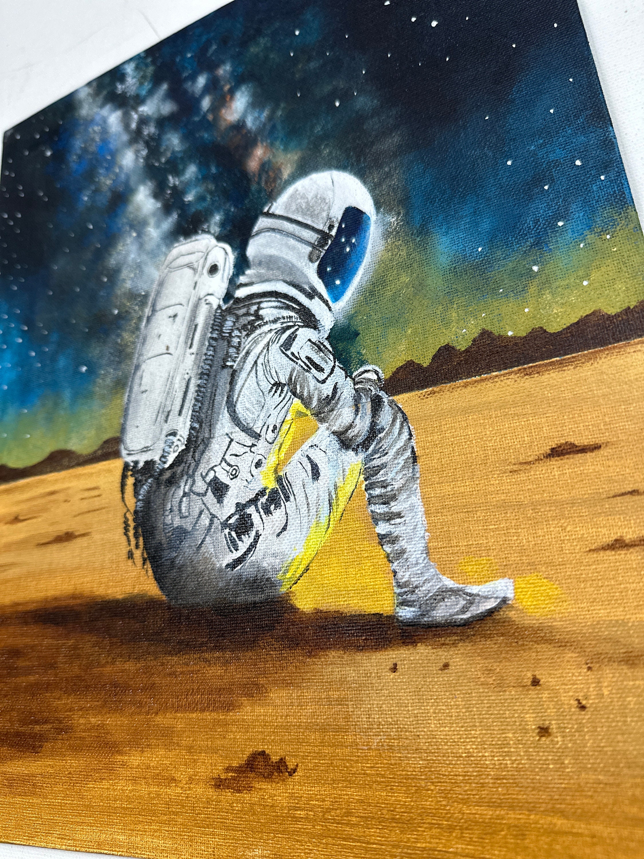 Astronaut Painting, Space Painting, Modern Painting, Painting, Wall ...