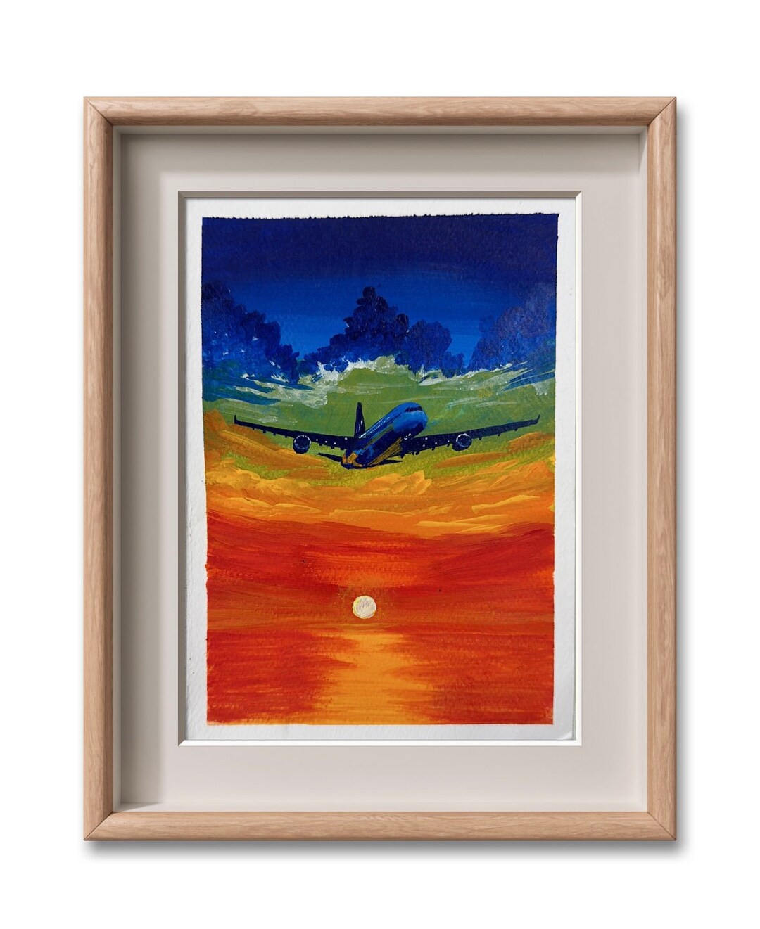Airplane Painting, Wall Décor, Wall Hangings, Gift Item, Modern Gift ...