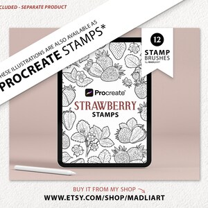 Strawberry SVG Clipart Bundle. 12 Vector Strawberries. Strawberry Plant ...