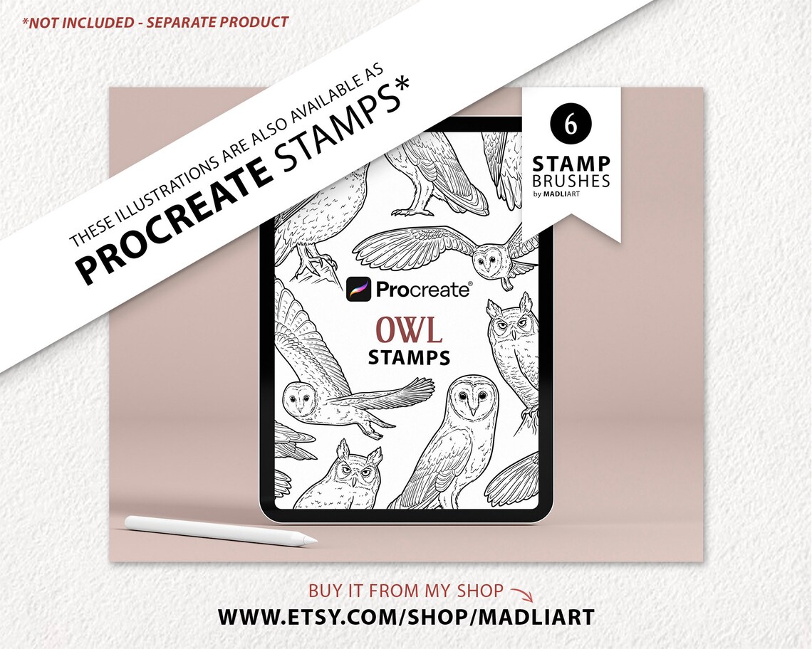 6 Owl SVG Bundle. Owl Clipart Line Drawings. Barn Owl, Horned Owl ...