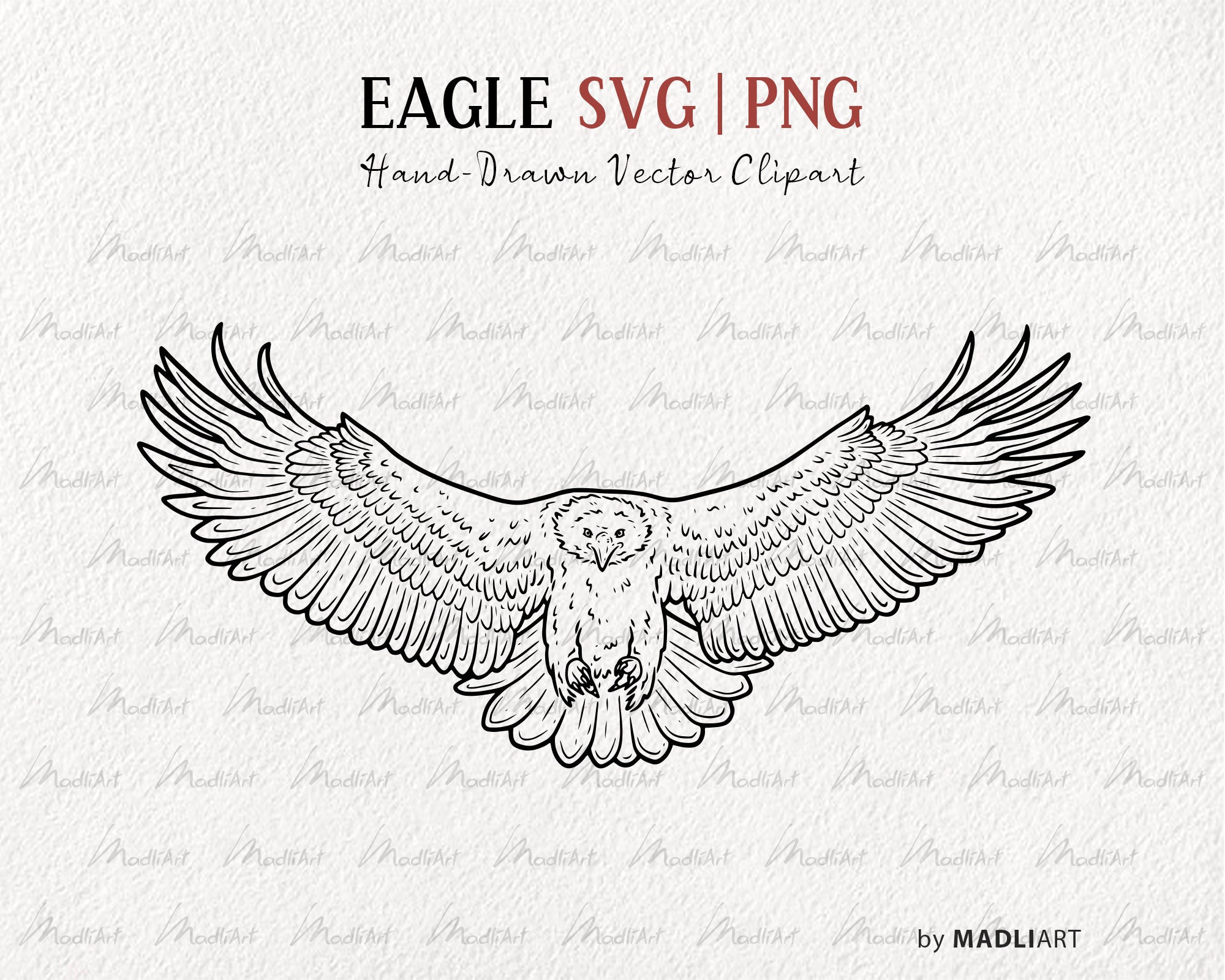 Eagle SVG Clipart Bundle. Eagle Vector Line Drawings. Bald Eagle Svg ...