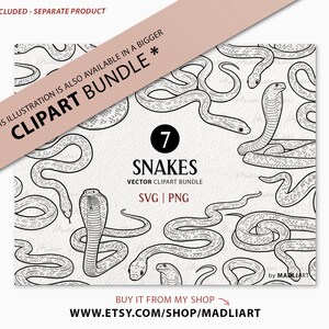 Red-bellied Snake SVG Clipart. Snake Vector Drawing. Cobra Tattoo ...