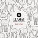 Llama SVG Clipart Bundle. Alpaca SVG Line Drawing. Llama Vector Drawing ...