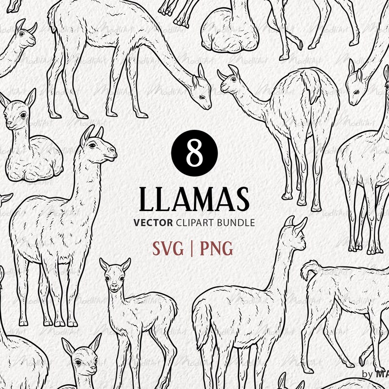 Alpaca Svg - Etsy