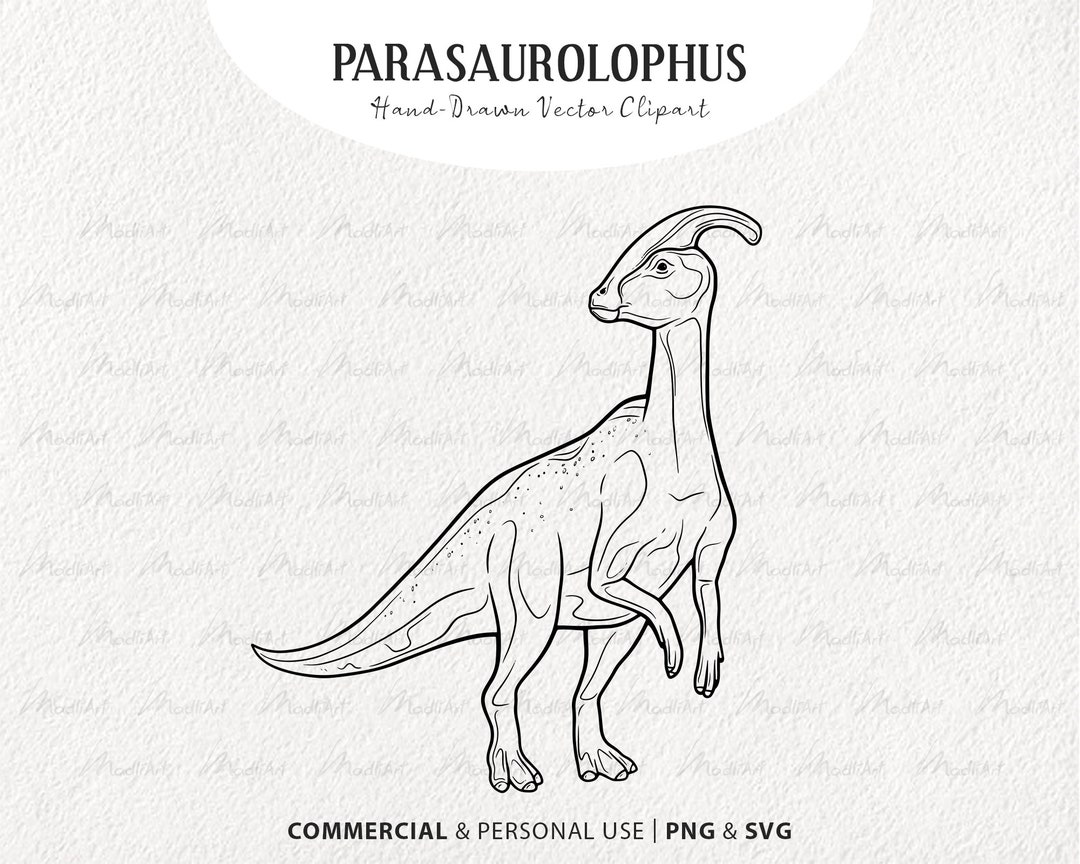Parasaurolophus Coloring Page