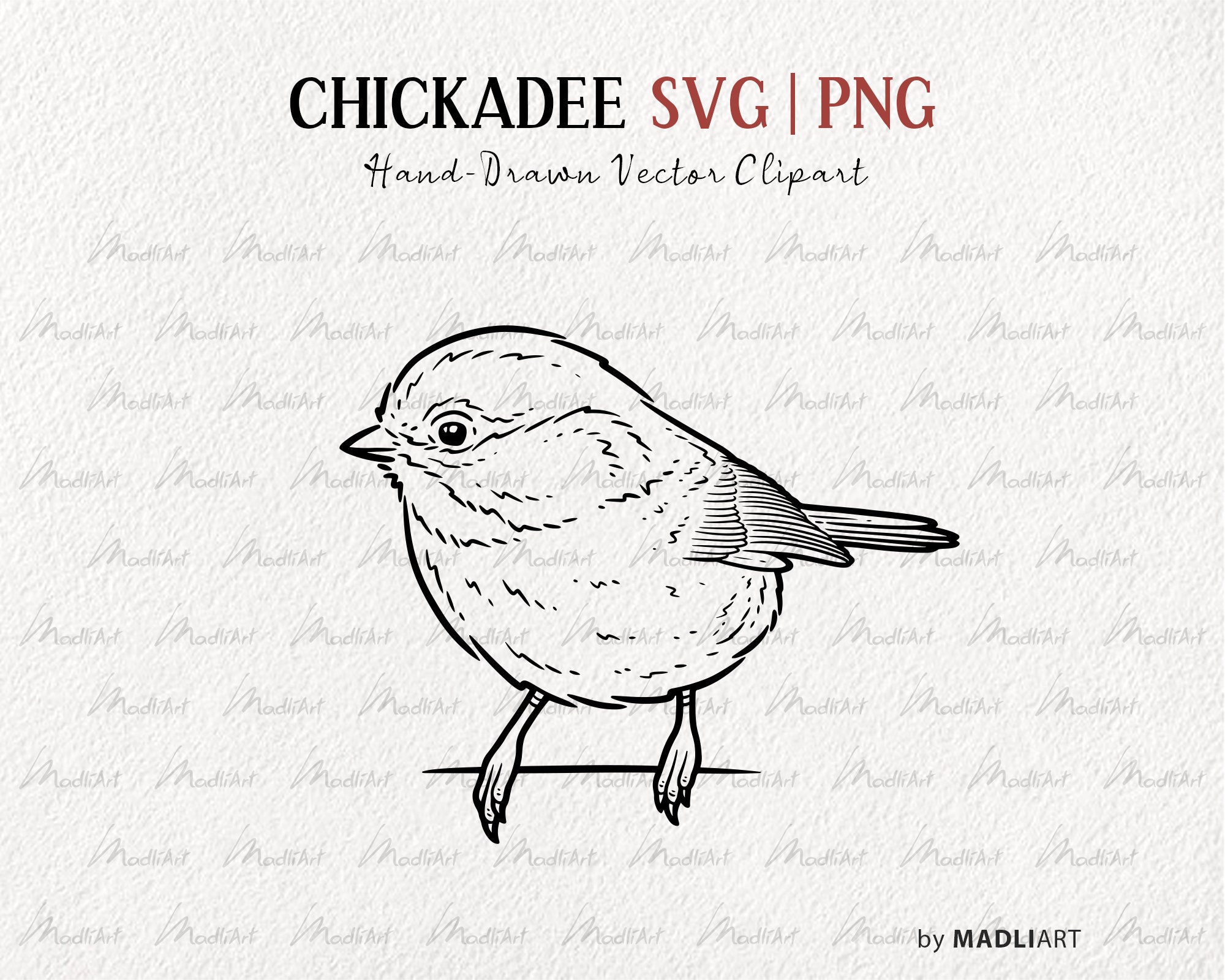 Chickadee SVG Clipart. Sparrow Vector Art. Small Bird Outline - Etsy