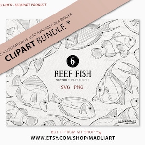 Regal Blue Tang Vector Clipart. Coral Reef Fish SVG Drawing. Ocean Fish ...