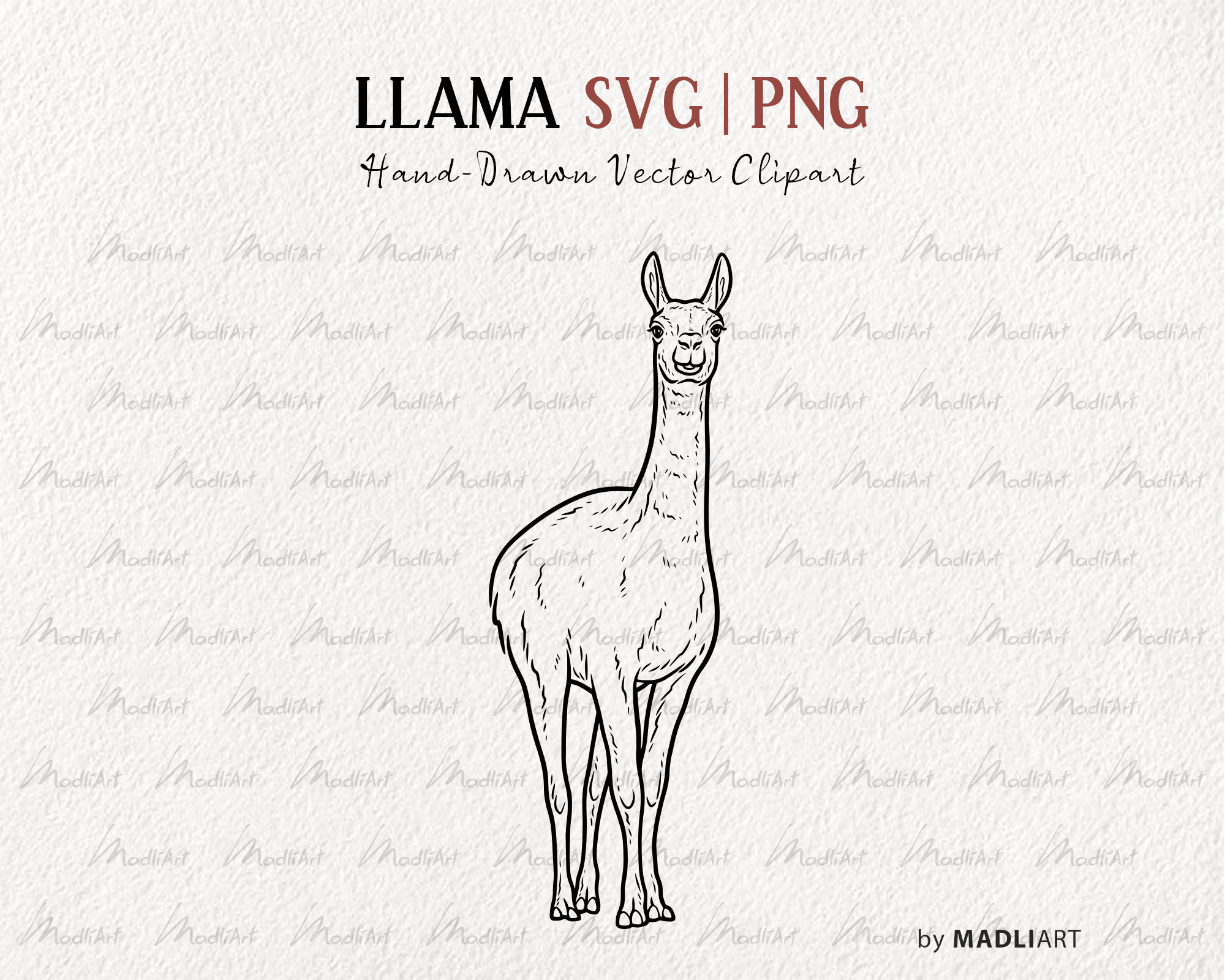 Llama SVG Clipart. Alpaca SVG Line Drawing. Llama Vector Drawing. Llama ...