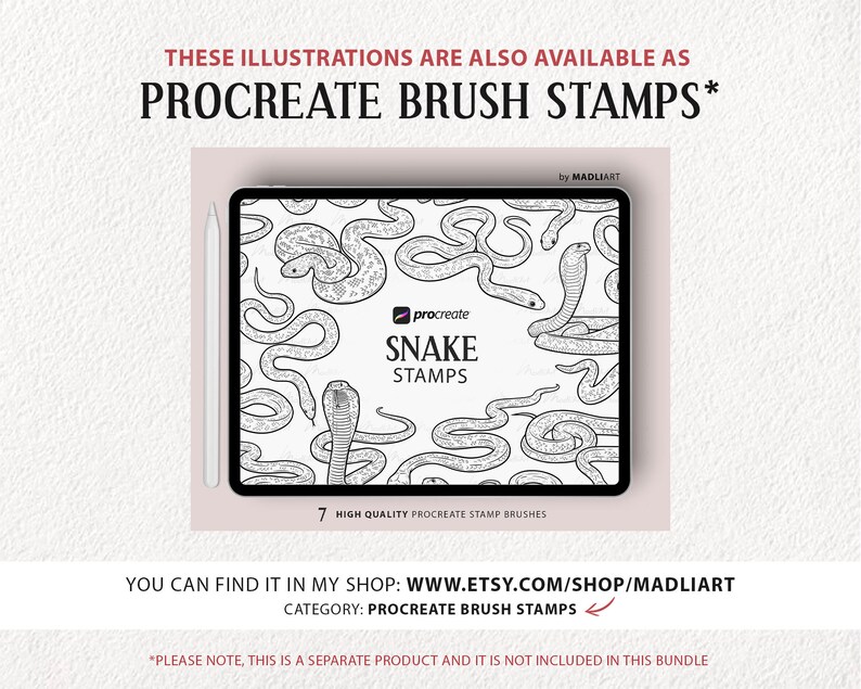 7 Snakes SVG Clipart Bundle. Cobra Vector Drawings. - Etsy