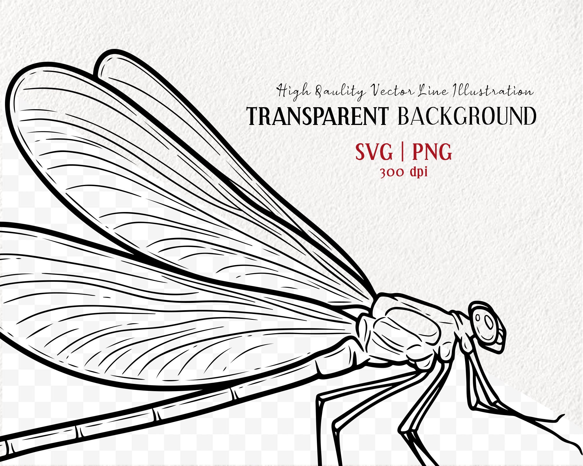 Dragonfly SVG Clipart. Dragonfly Vector Outline Stamps. Damselfly Line ...