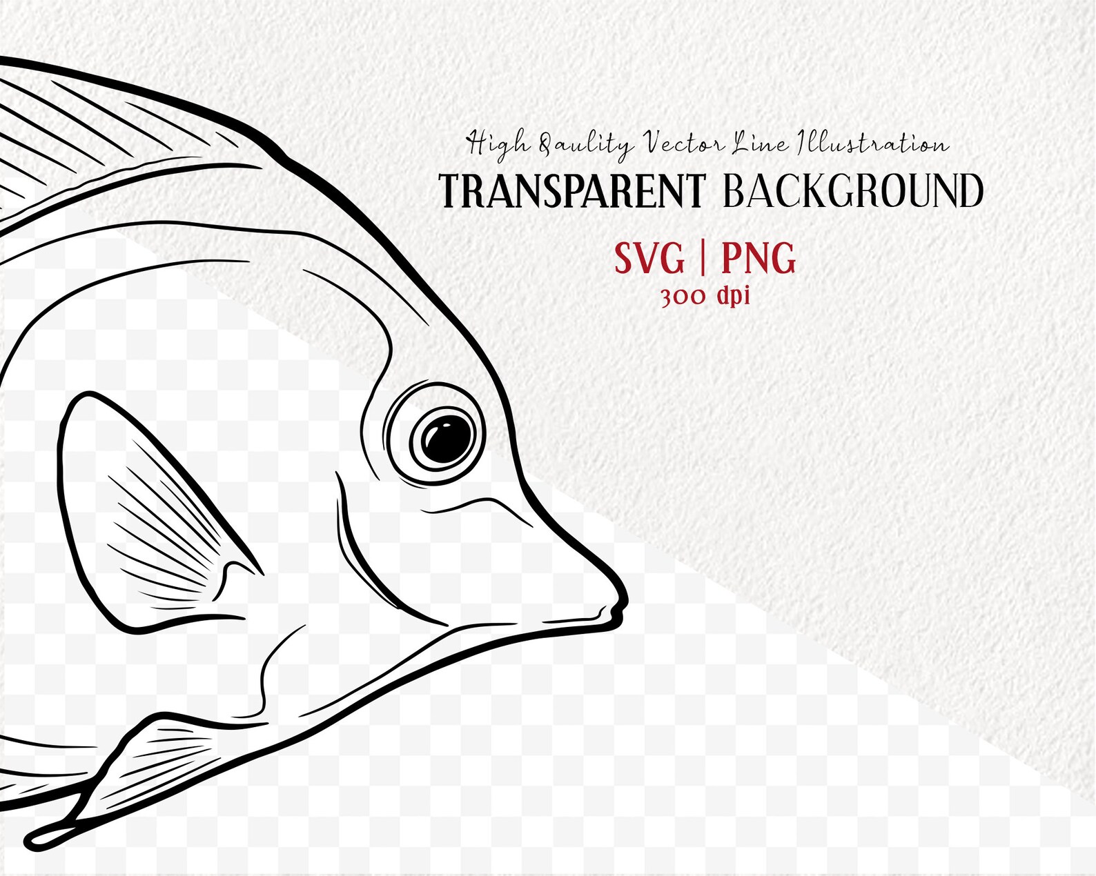 Yellow Tang Vector Clipart. Coral Reef Fish SVG Drawing. Ocean - Etsy