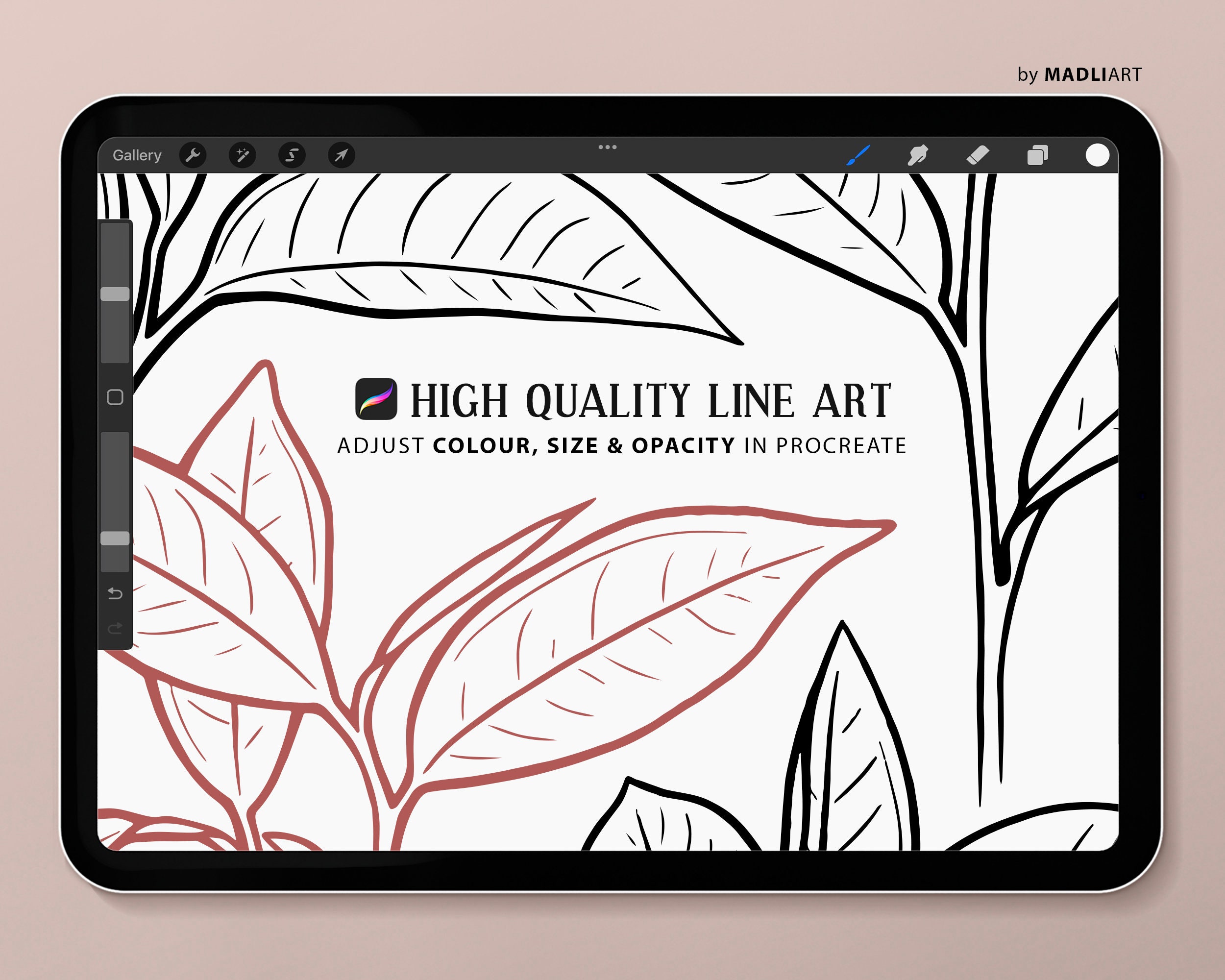 8 Procreate Leaf Stamps. Tree Leaves Tattoo Design. Botanical - Etsy