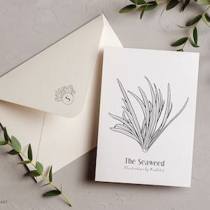 5 Procreate Coral & Seaweed Stamps. Ocean Themed Tattoo Design. Beach ...